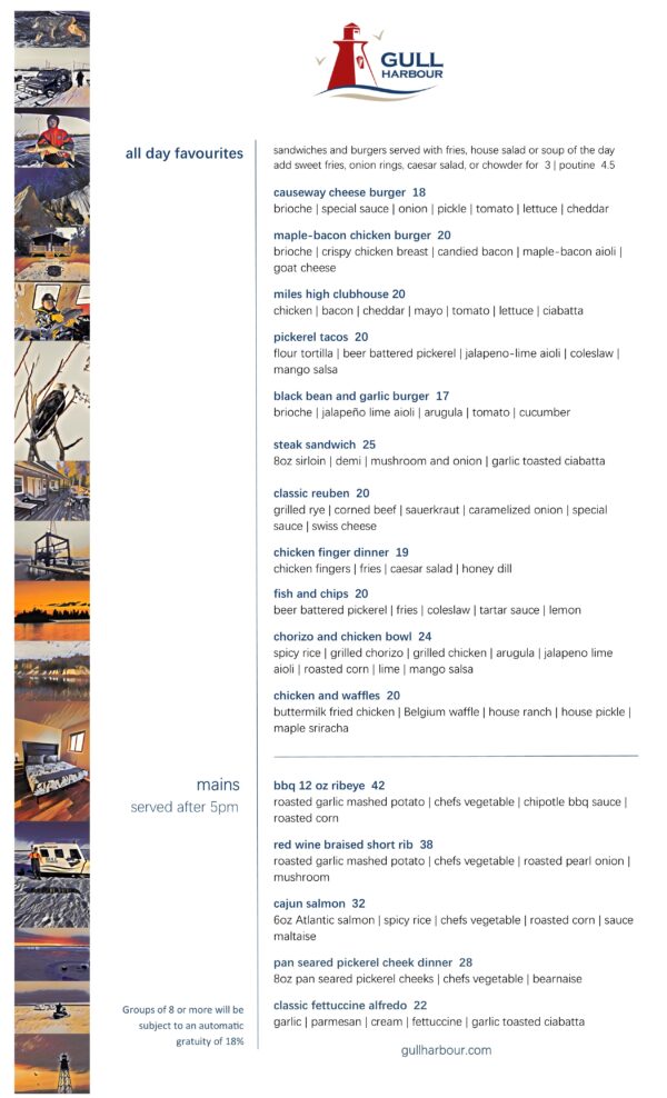 The Lighthouse Inn — Restaurant + Lounge – Gull Harbour Marina and ...